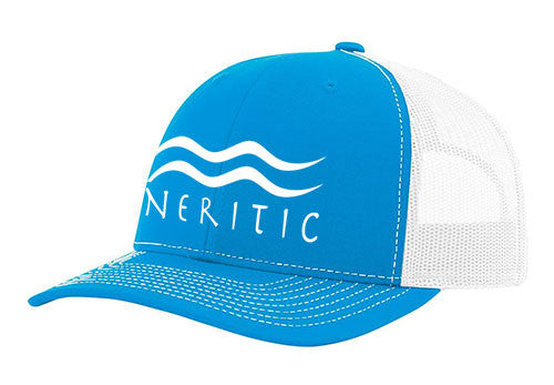 Cyan Blue & White Snapback Hat – Neritic Diving